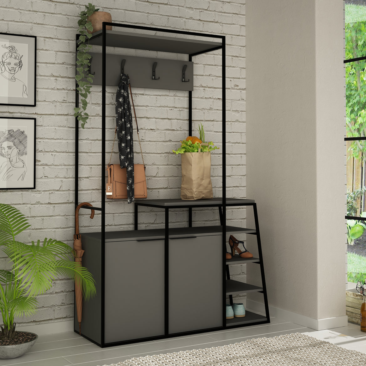 Hall Stands | Hall Tree | Coat Rack | Entryway Furniture | Modern Rack ...